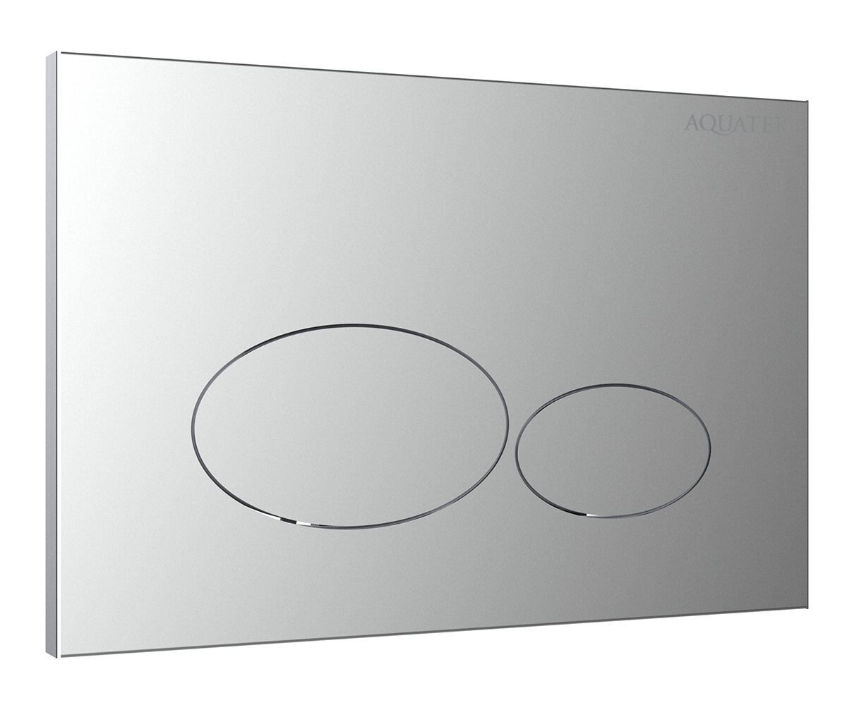 Панель смыва Aquatek клавиши овальные, 162x244, хром матовый KDI-0000073