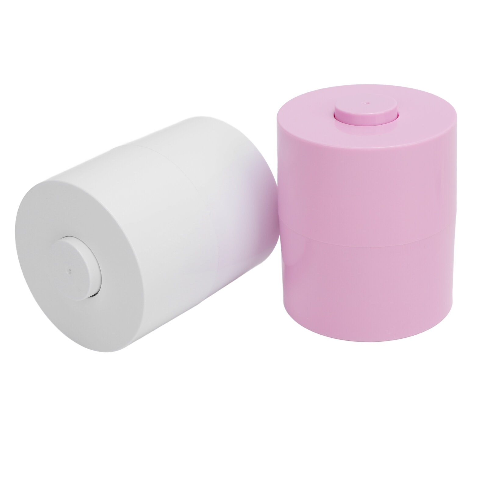 Емкость для хранения клея для ресниц, герметичный вакуумный цилиндр, органайзер для клея для накладных ресниц, розовый, белый