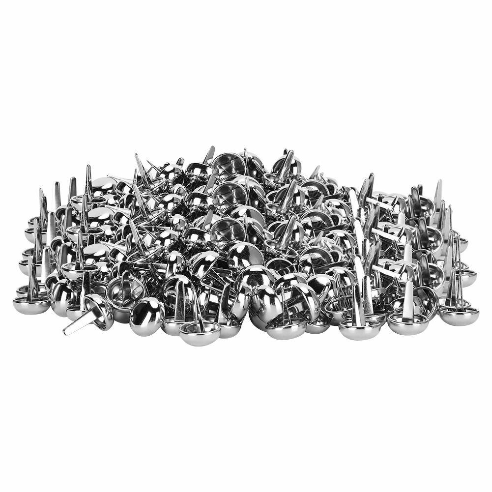 200 шт. 0,6 дюйма ножек-гвоздиков снизу с формой гриба для кожаного ремесла сумки DIY