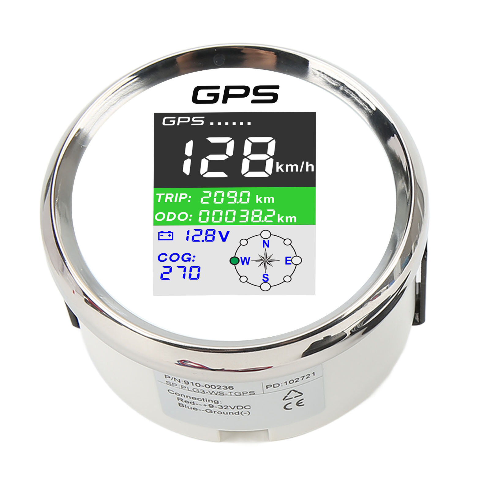 85-мм GPS спидометр с TFT экраном, водонепроницаемость IP67, универсальное применение для автомобилей, мотоциклов и лодок