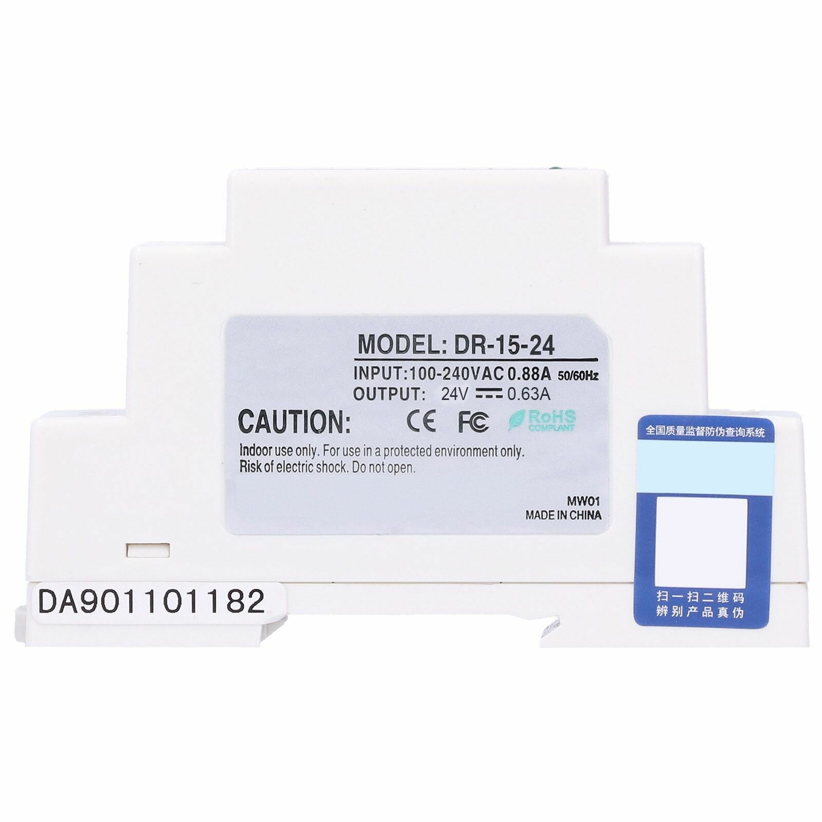 Импульсный источник питания серии DR/DIN Регулируемое регулируемое светодиодное оборудование среднего и низкого напряженияDR-15-24