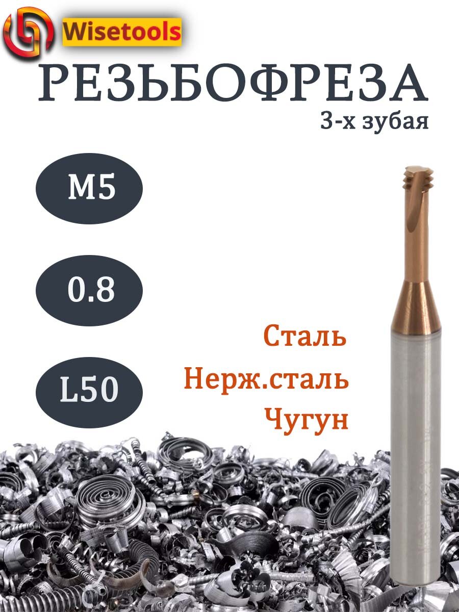 Резьбофреза SM5*0.8*D4