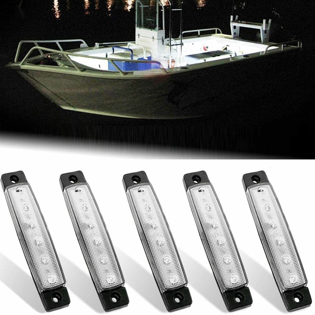 5 шт. морские фонари 12 В водонепроницаемые морские навигационные огни кормовой фонарь для судового каякинга
