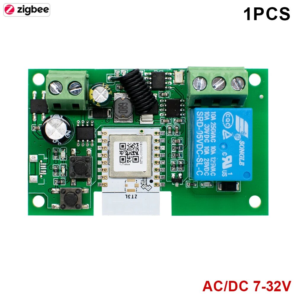 Scimagic-RC Zigbee релейный модуль для умного дома AC DC 7-32V no shell