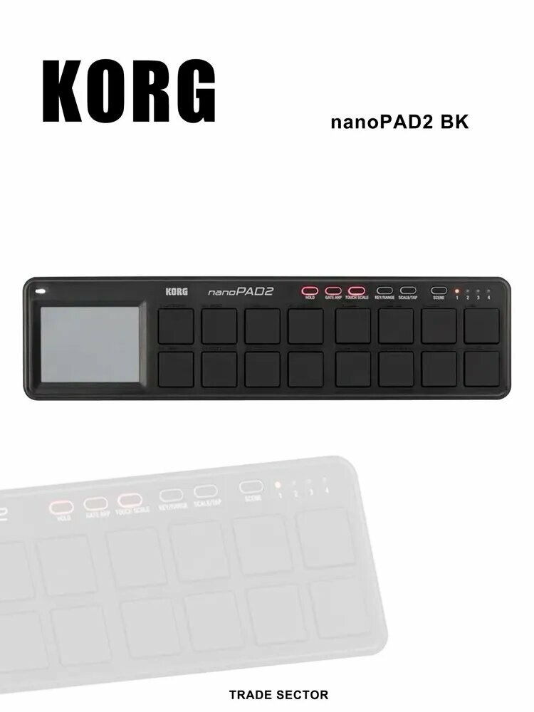Миди-контроллер KORG NANOPAD2-BK черный