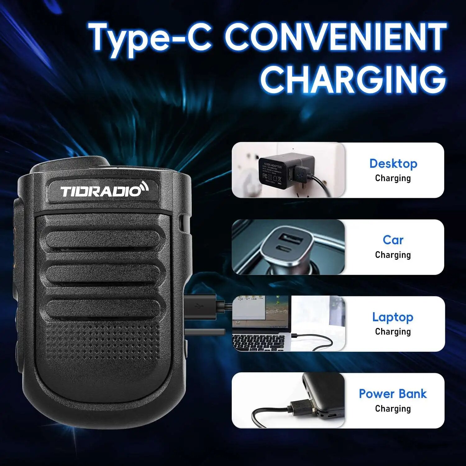 Беспроводной портативный микрофон TIDRADIO для радио TD-H3 Plus