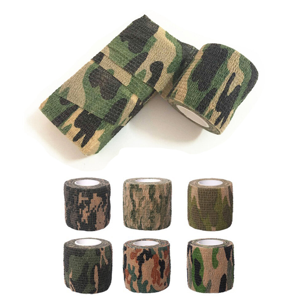 6 шт. Камуфляжная лента, самоклеящийся эластичный бинт для защиты на природе и в кемпинге