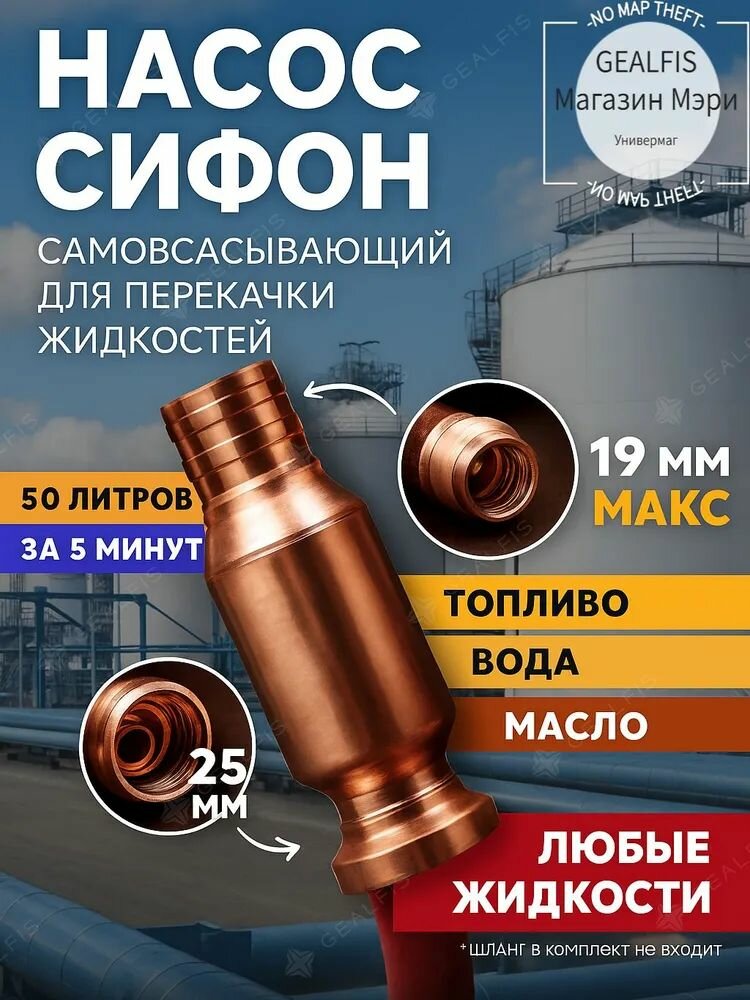 GEALFIS Самовсасывающий насос 19 мм для перекачки топлива и воды быстрый сифон для авто лодки и аквариума