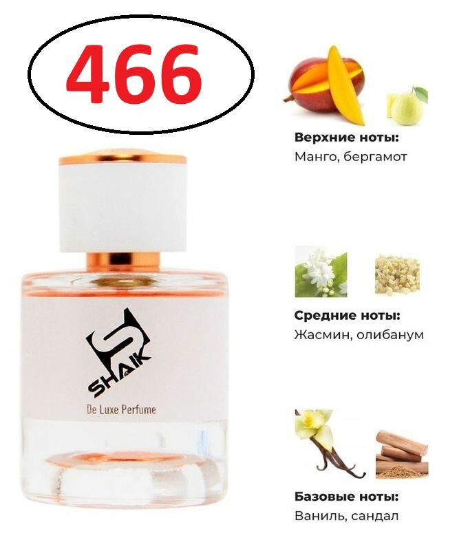 SHAIK Парфюмерная вода SHAIK 466 FAME стойкие масляные духи женские 25 мл