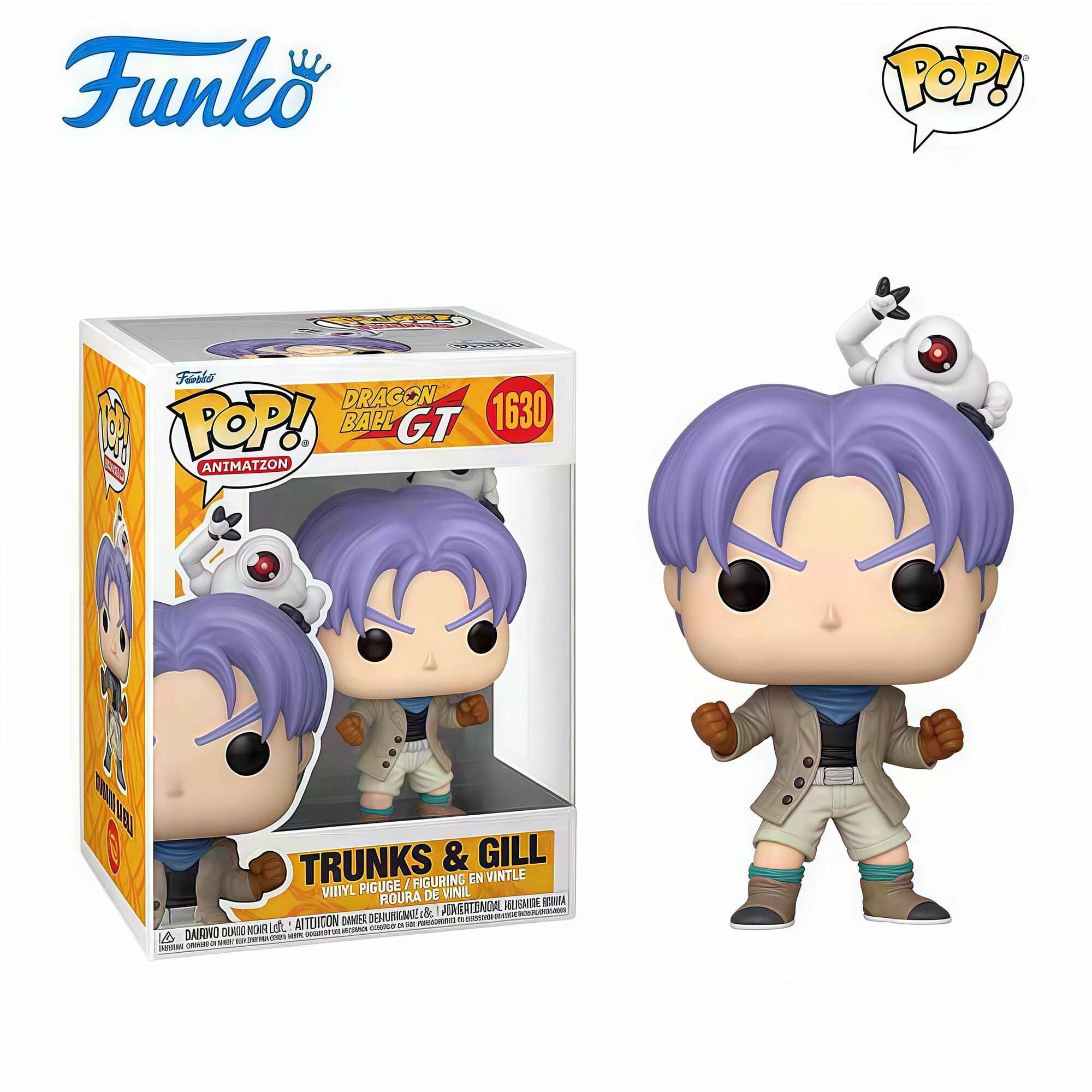Поп-фигурка funko pop "Драгон Болл Джи Ти", Транкс и Джилл, статичная, интерактивная, 1 шт