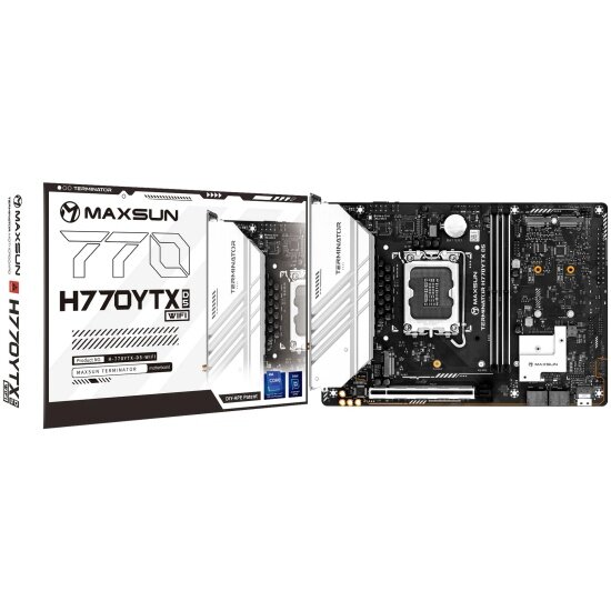 Материнская плата Maxsun MS-Terminator H770YTX D5 WIFI (LGA1700, YTX)