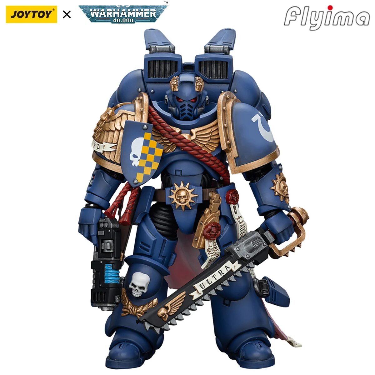 JOYTOY Warhammer 40k Фигурка Ultramarines Темно-синий, Ult Captain