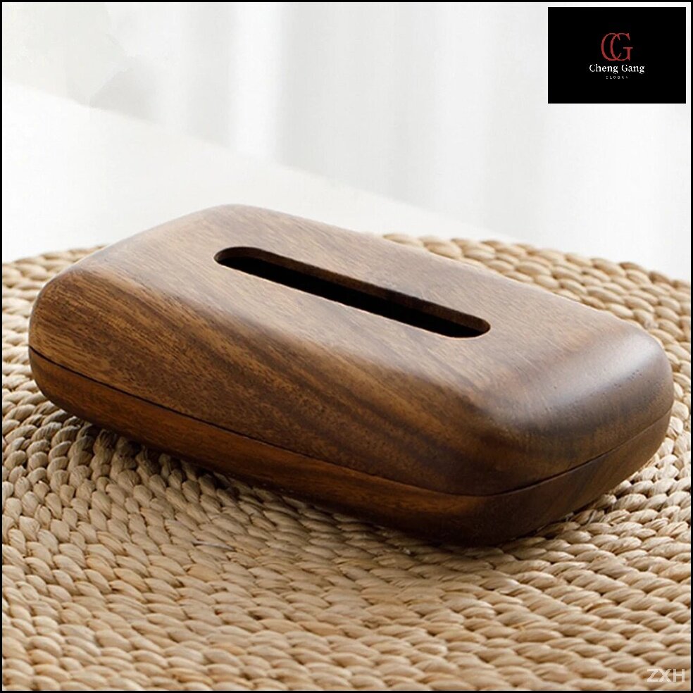 Эксклюзивный деревянный диспенсер со съемным чехлом Черный орех