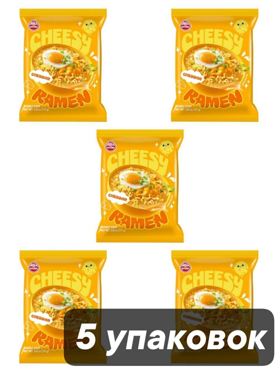Лапша Отоки Cheddar Cheese Ramen noodle soup 111 г x 5 шт