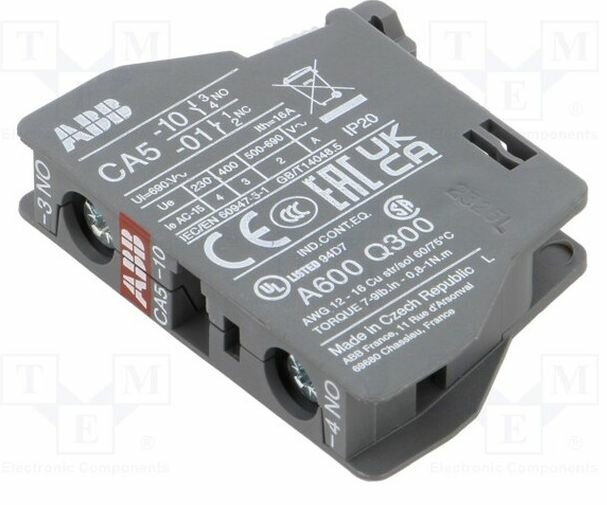 Контакт дополнительный фронтальный 1НО для A9 - A110, N (CA 5-10)