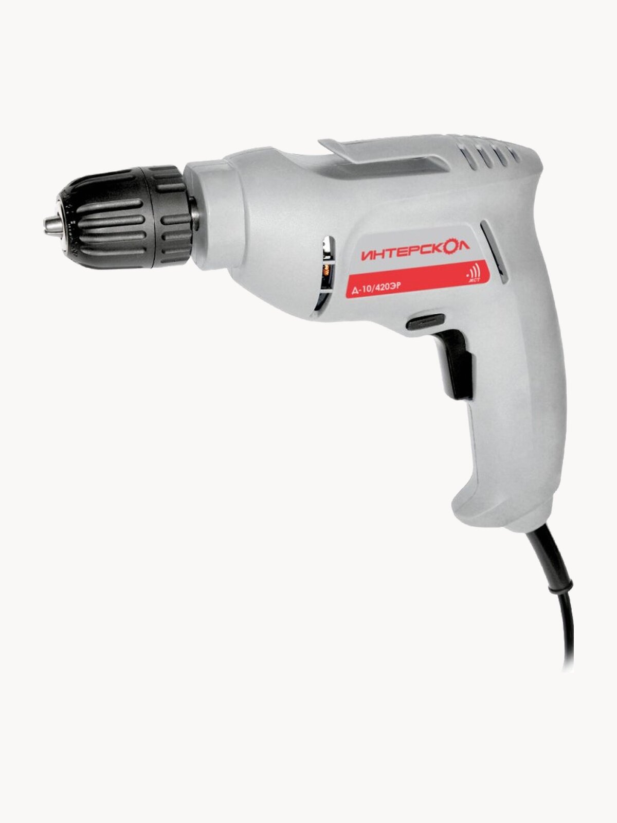 Дрель безударная ИНТЕРСКОЛ Д-10/420ЭР, 420 Вт, коробка, 672.1.0.00