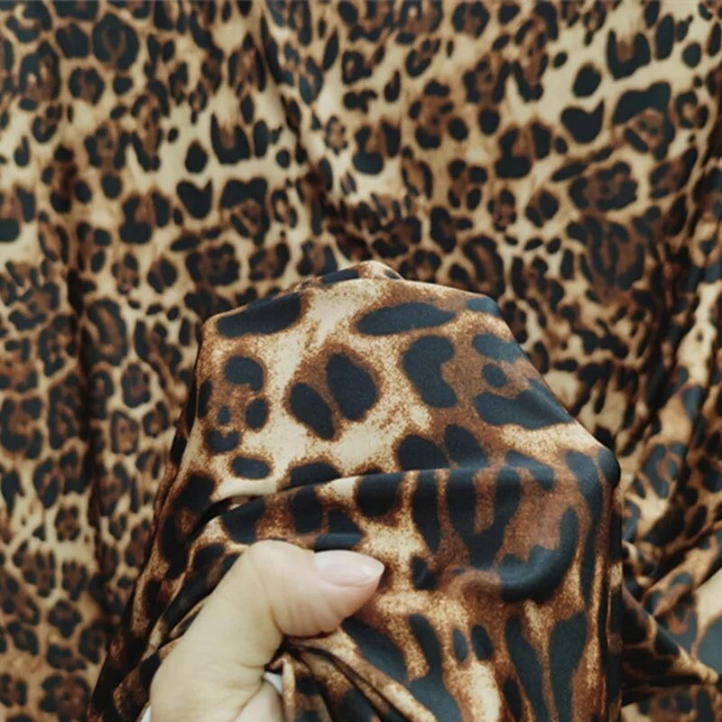 Леопардовая эластичная трикотажная ткань Y.zhe wide150cmx200cm