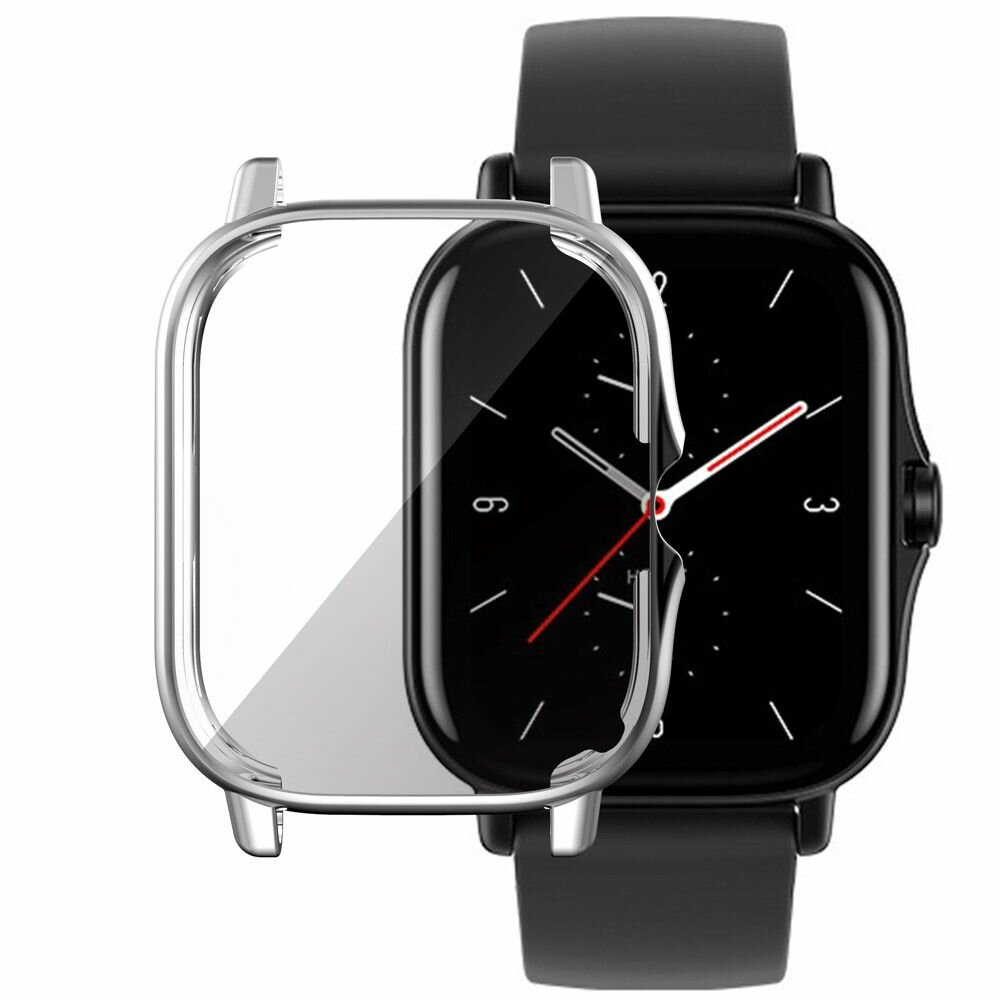 Силиконовый защитный чехол бампер для Amazfit GTS 2 с противоударными свойствами