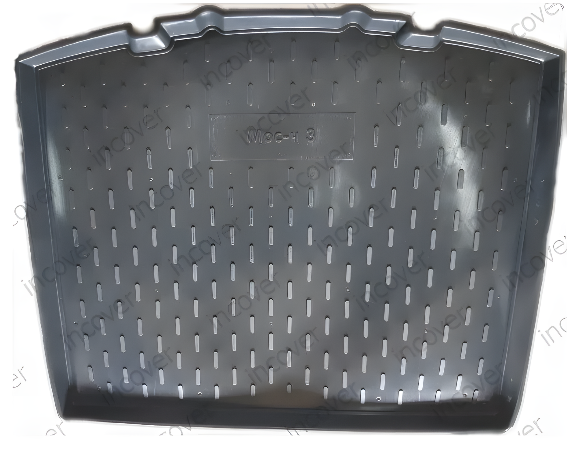 Коврик багажника INCOVER, для Москвич 3, черный, с высоким бортиком