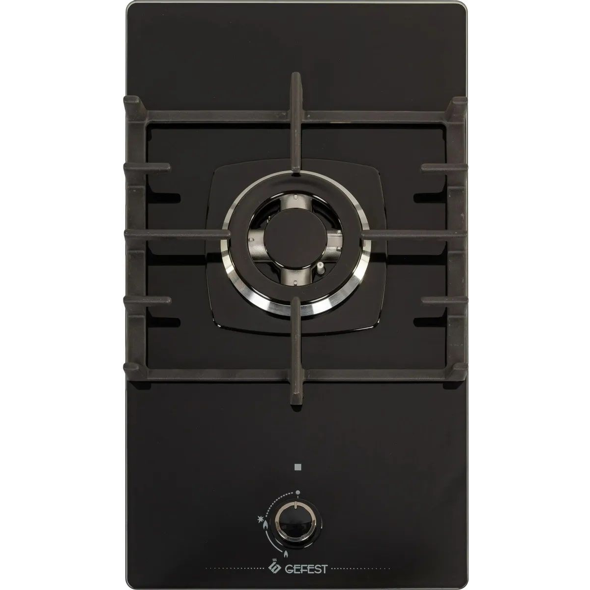 Встраиваемая варочная поверхность Gefest ПВГ 2001, черный, 1 конфорка, закаленное стекло