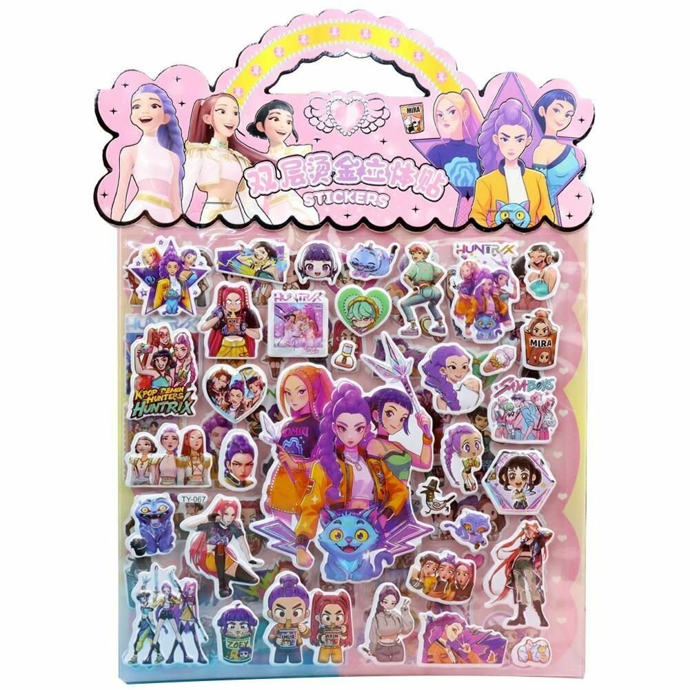 Набор глянцевых стикеров, K-Pop охотницы на демонов/K-Pop Demon Hunters
