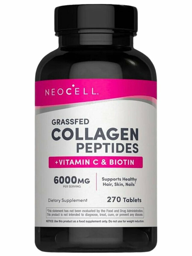 Neocell, Super Collagen + C+ biotin, Коллаген, витамин C и биотин, 270 таблеток