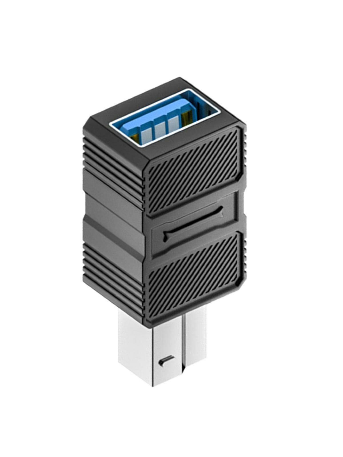 USB3.0 Printer Adapter Square Port USB B Male to USB/Type C Connector Extension Converter for Hard Disk Computer