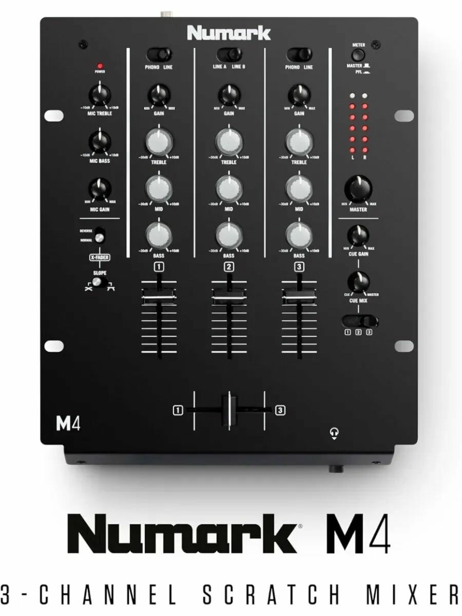 Numark M4 3-канальный профессиональный DJ микшер
