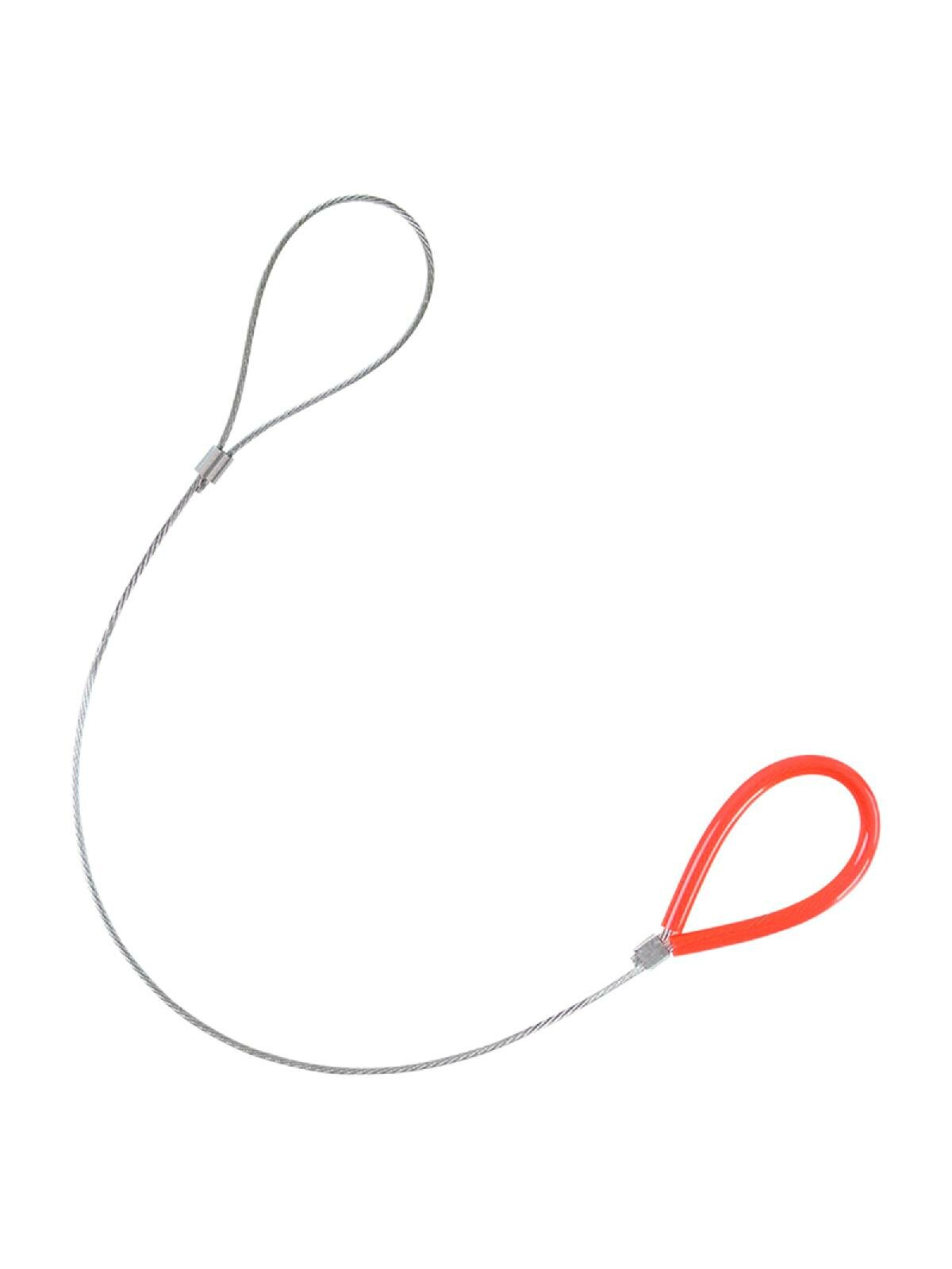 Гибкий страховочный трос подъемной машины Прочный страховочный трос толщиной 2 мм с зажимом