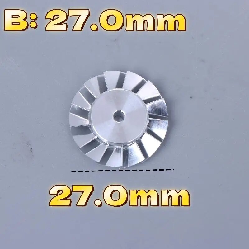 Алюминиевая крыльчатка для вентилятора 26.8/27.0 мм