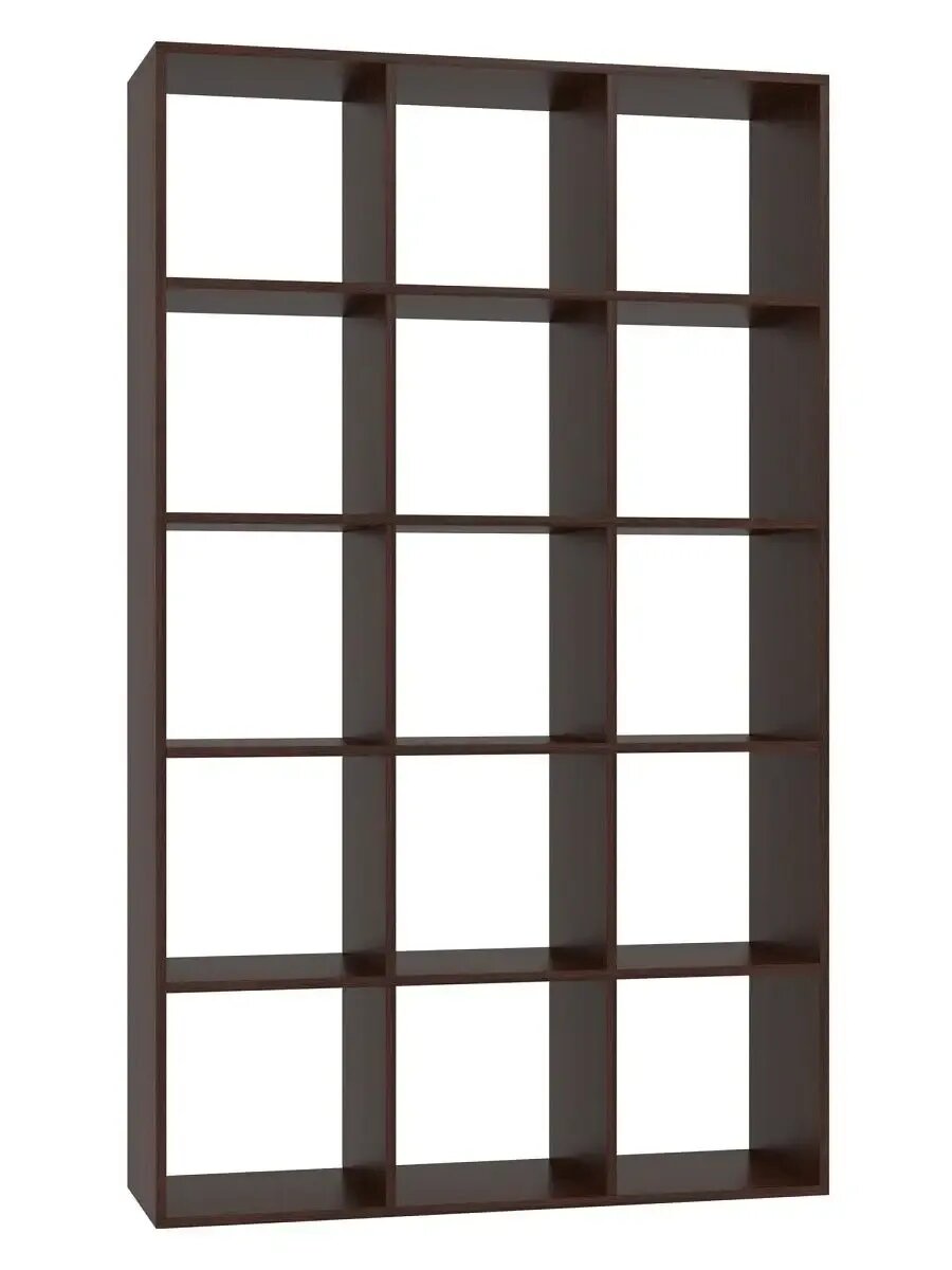 Стеллаж KVADRO NOVO деревянный напольный для игрушек книг венге, от производителя