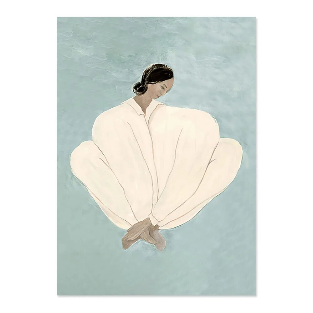 Abstract Sofia Lind Постеры на холсте Белый, F, 60X80 cm No Framed