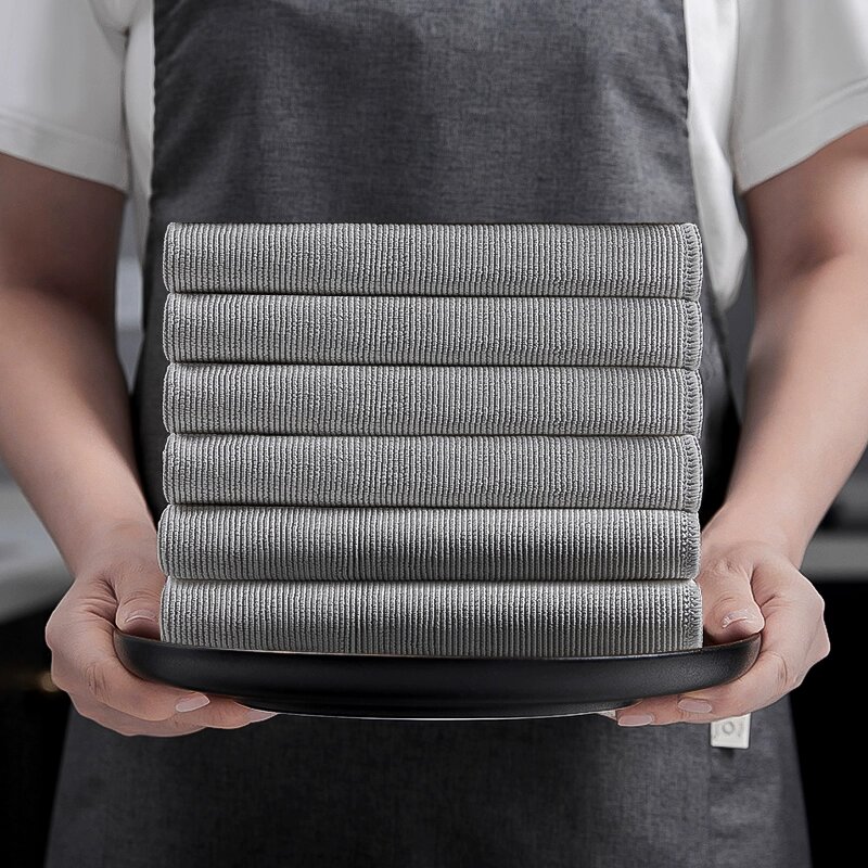 Кухонная тряпка, впитывающая специальная пищевая антибактериальная белая тряпичная тарелка, посуда, тряпка для сушки