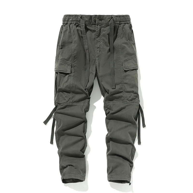 Мужские джинсы RONG CH Драпирующий повседневный дизайн хлопковый спортивный прямой походный