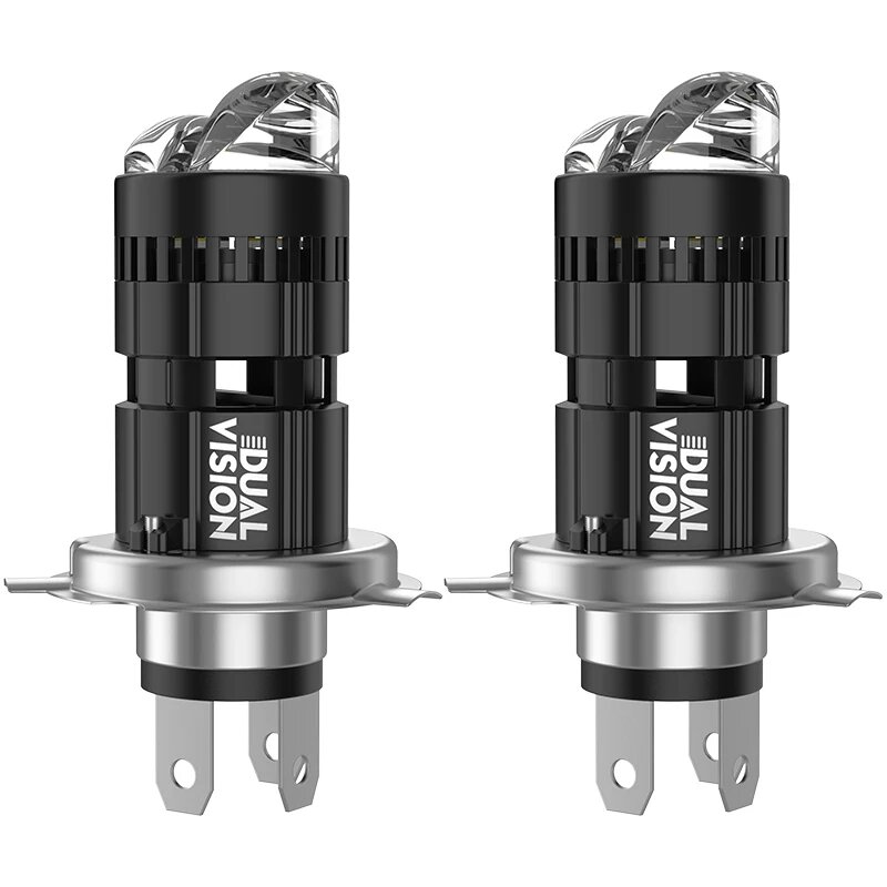 H4 LED линзованная лампа-проектор, двойной свет, 1 pair, Right hand drive