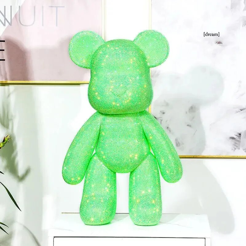 Набор для творчества "Bearbrick", алмазная мозаика, 23см, розовый цвет