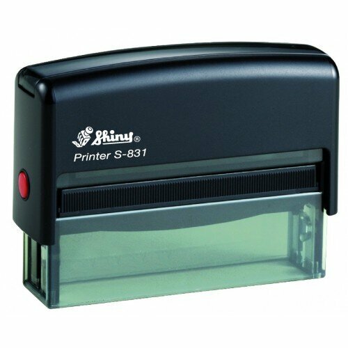 Оснастка штампа Shiny S-831, с клеевым слоем, 70 мм x 10 мм, синяя сменная подушка