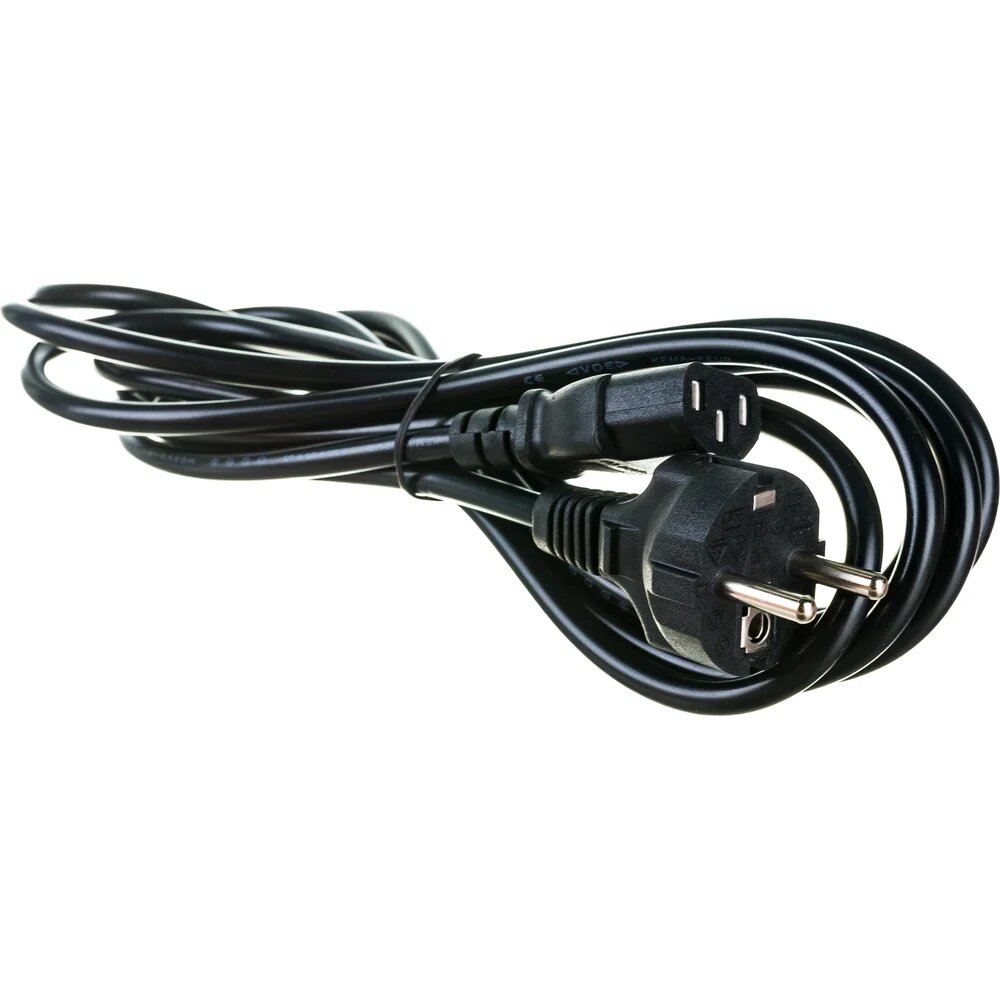 Кабель питания ExeGate Power PC-3P Евровилка Schuko- С13 VDE-250V-3х0.75-CU 10A черный — фото 1