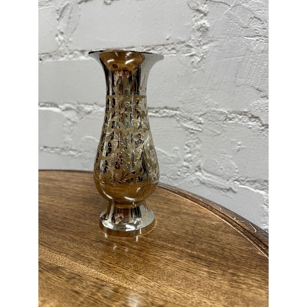 Индия Трейд BE-8102223 Ваза стакан латунь nickle, 6