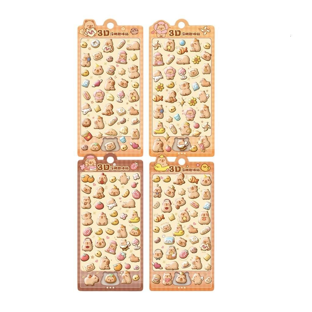 Наклейка из ПВХ с мультяшным животным для детского мотивационного журнала Craft Journal Planner