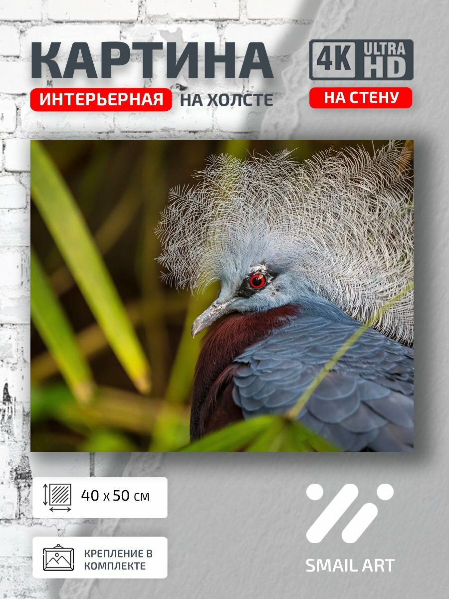 Картина на холсте интерьерная 40 на 50 на стену Голубь Landscape для кабинета пейзаж декор