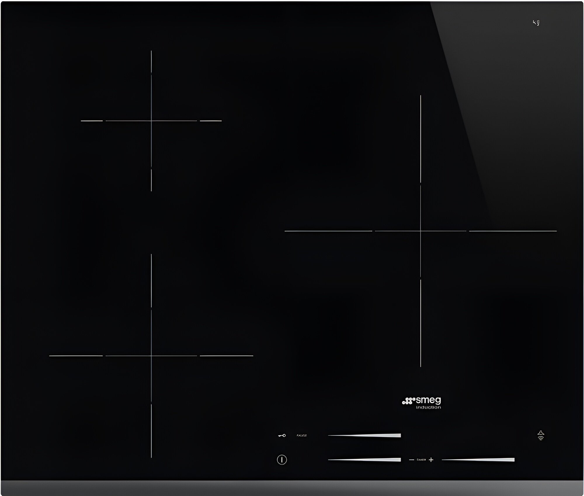 Индукционная варочная панель Smeg SI7633B1, 3 конфорки, стеклокерамика