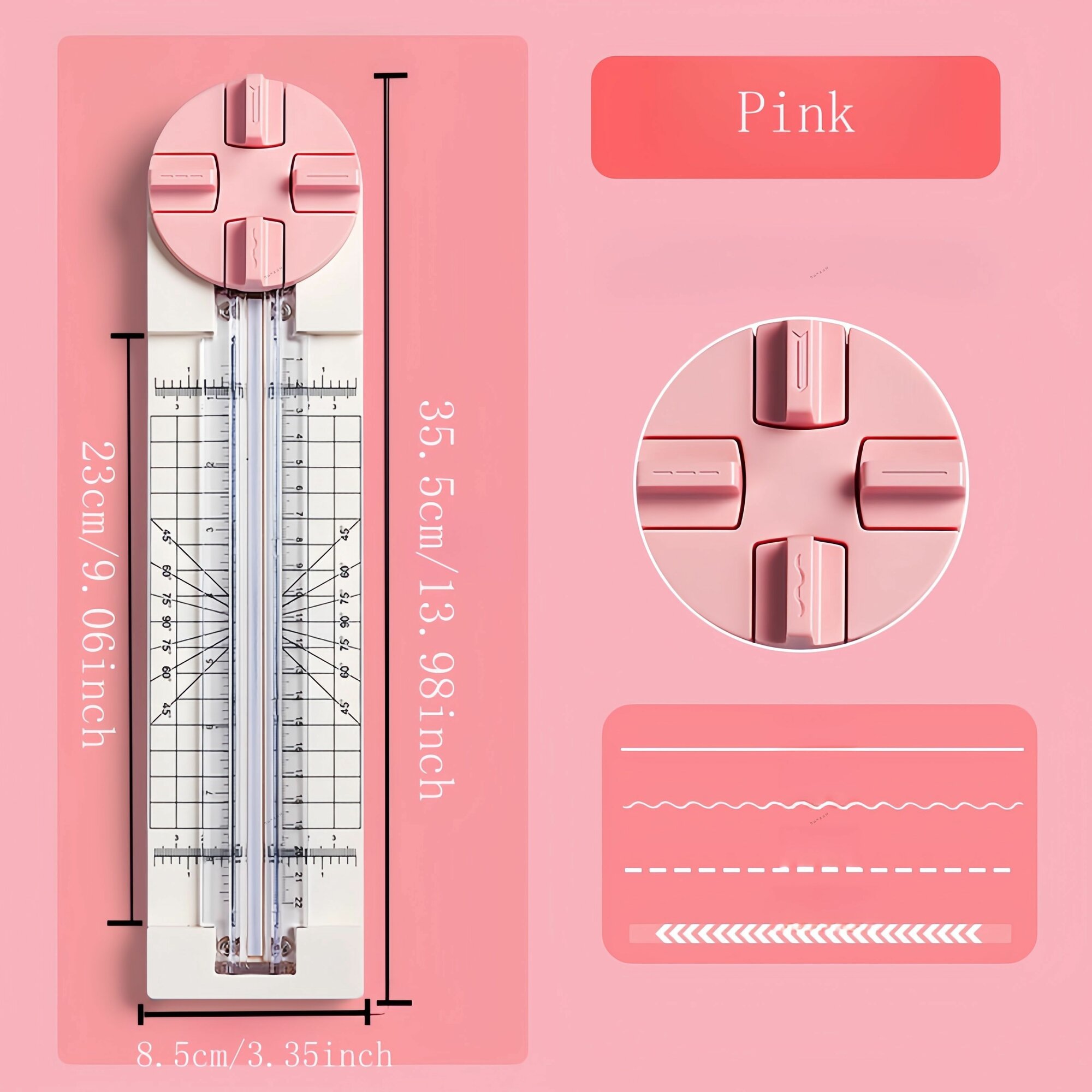 Многофункциональный нож для резки бумаги, Нож для биговки, Ручная работа, Режущий инструмент 4 в 1, Канцелярские принадлежности