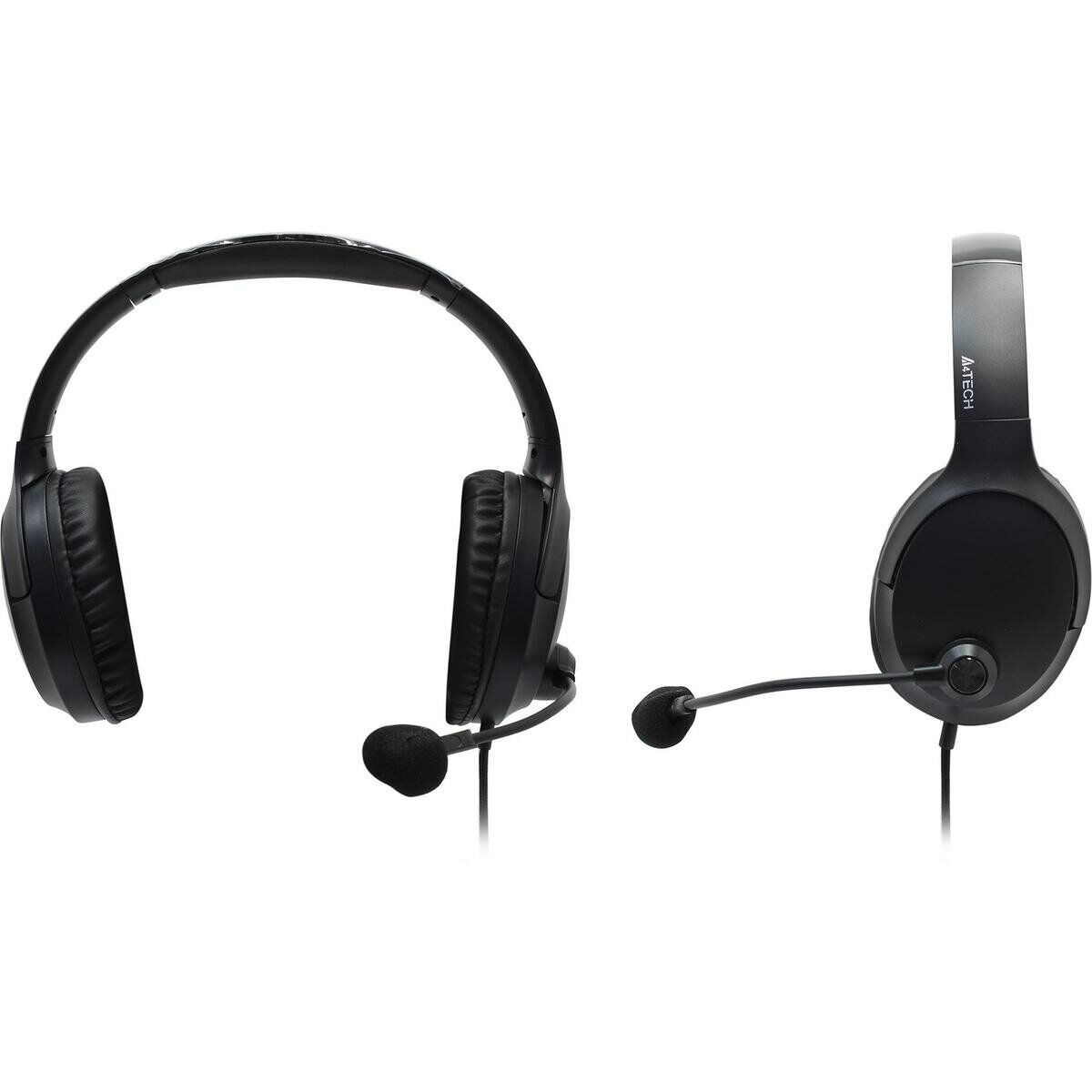 Наушники с микрофоном A4Tech Fstyler FH280U (шнур 2м, USB, с регулятором громкости)