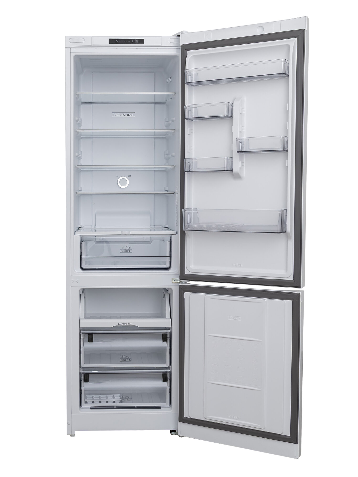 Двухкамерный холодильник Hotpoint HT 5200 C W, Full No Frost, полезный объем 323 л — фото 1