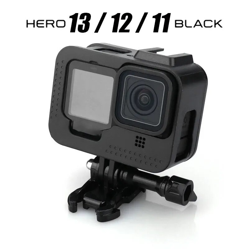 Стандартный чехол-рамка для Gopro Hero 13 12 11 10 9, спортивная экшн-камера, крепление на слот для горячего башмака, рамка, корпус, защитная крышка