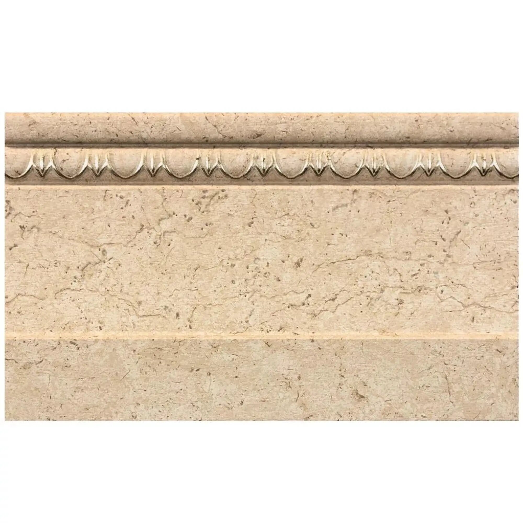 Плинтус Cosca, 90x15x2400 мм, влагостойкий, ударопрочный, набор 6 шт, отделка "мрамор"