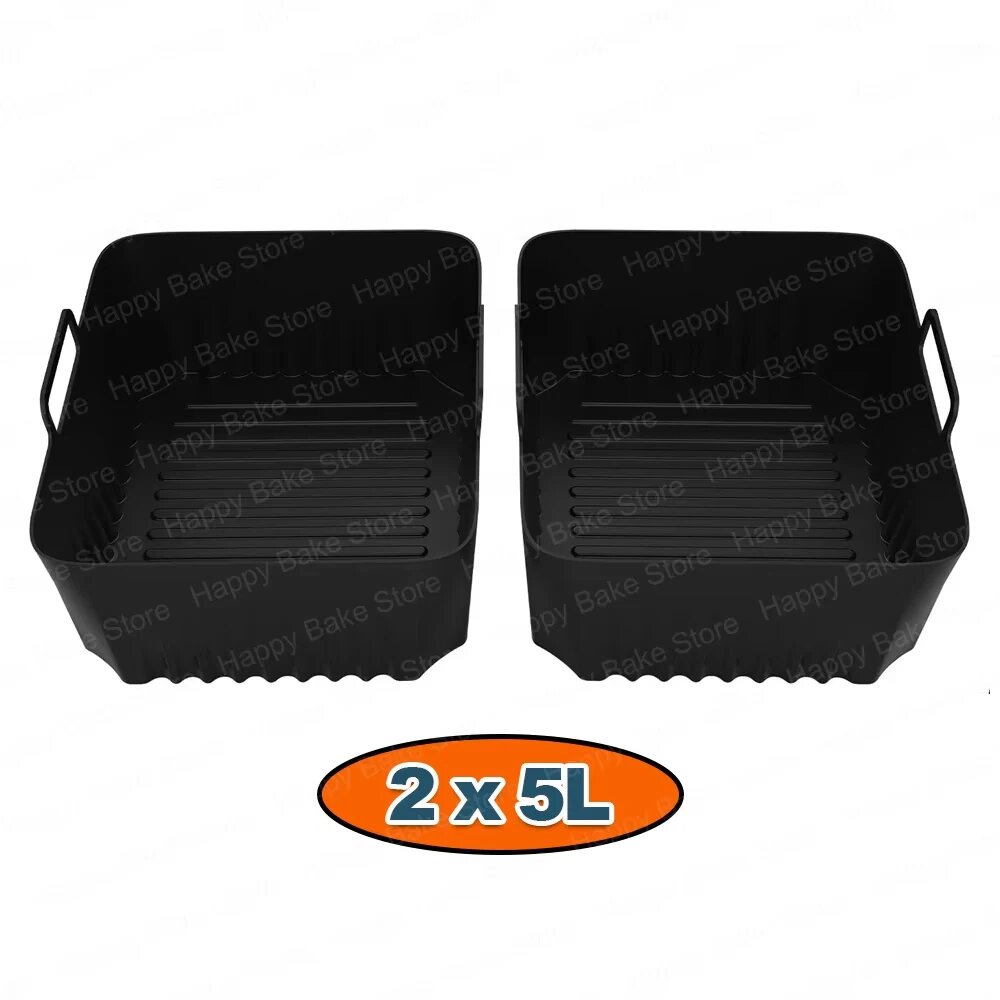 Силиконовая форма для фритюрницы Cosori 8-в-1 Dual Blaze TwinFry XXL 10L, Ninja AF500EU 2PCS 5L