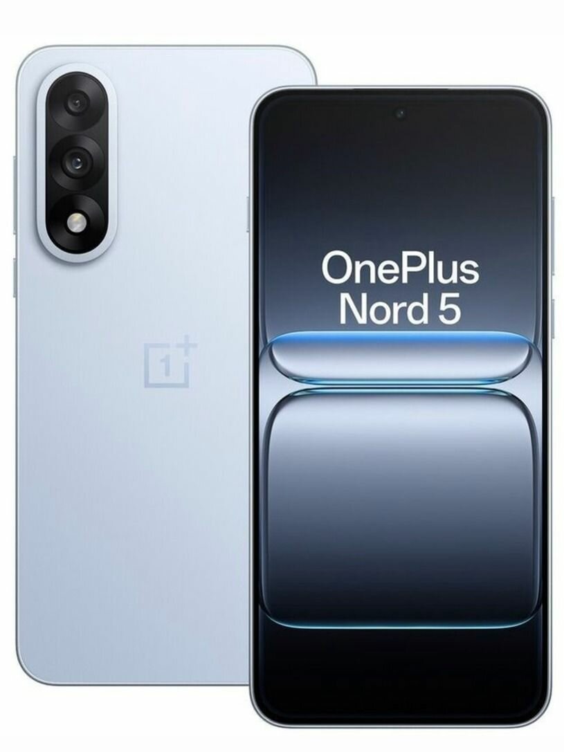 Смартфон OnePlus Nord 5, 8/256 Гб, 6.83", цвет Dry Ice (Голубой)