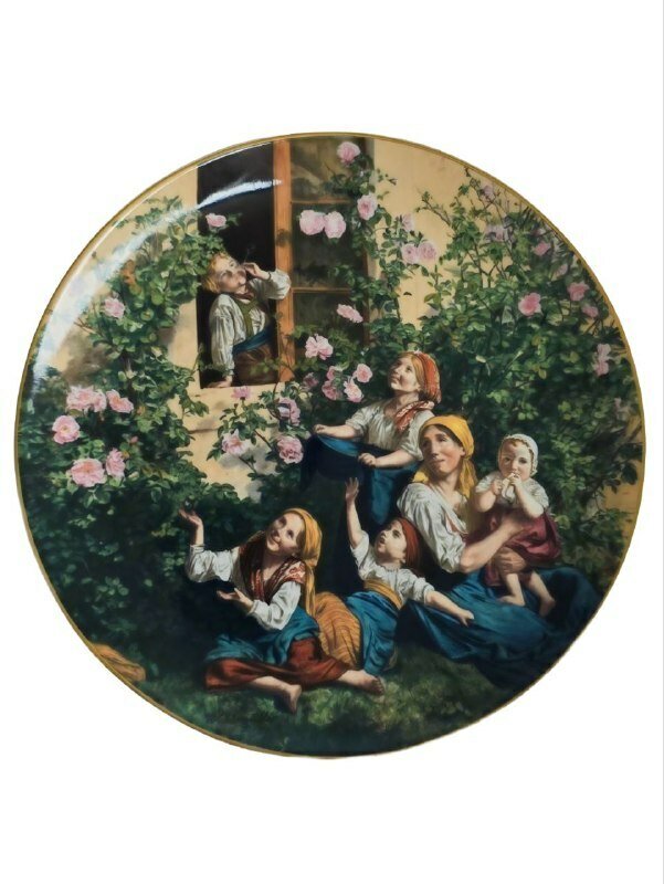 Тарелка декоративная "Играющие дети" Австрия